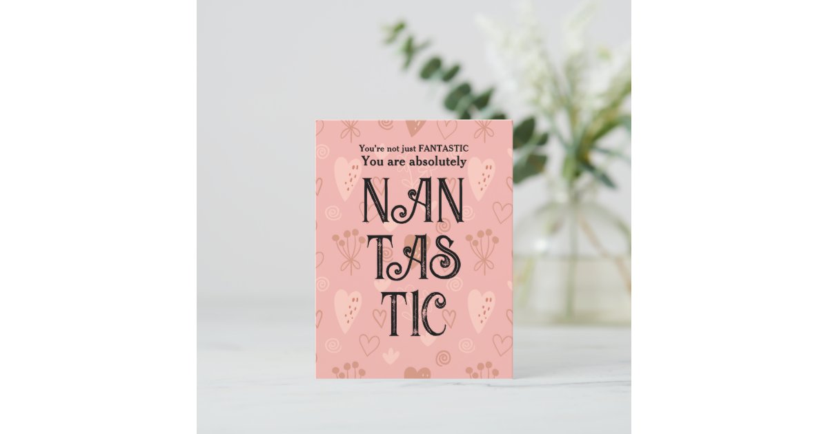Best Nan Birthday Postcard | Zazzle