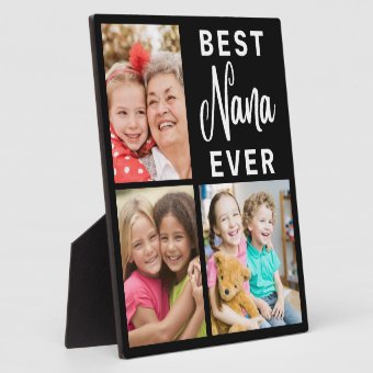 Best Nana Ever Grandkids 3 Picture Collage Frame | Zazzle