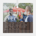 Best Neighbor Ever | Quote & Photo Gift Glass Ornament | Zazzle