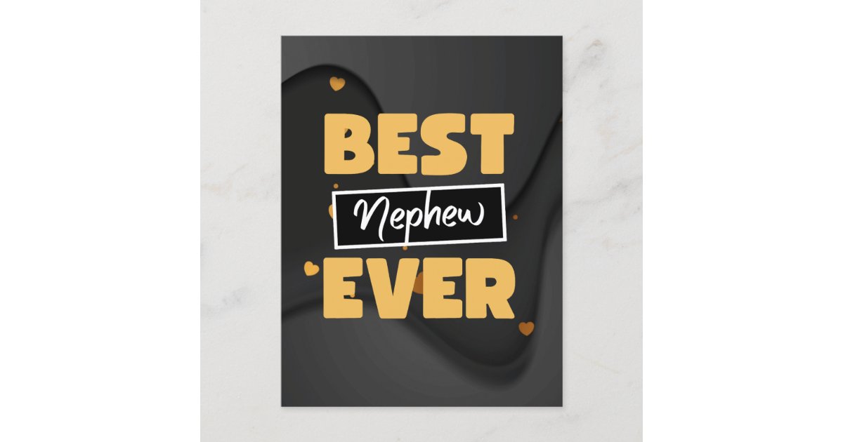 Best nephew ever postcard | Zazzle