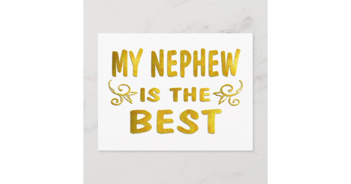 Best Nephew Postcard | Zazzle