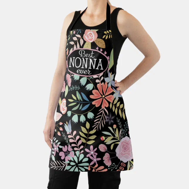 Best Nonna Ever Grandma Apron | Zazzle