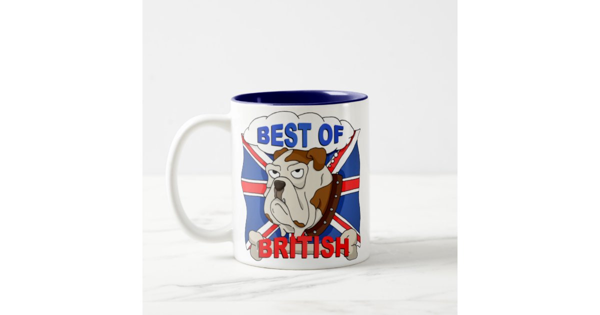 Best of British Cartoon Bulldog Mug | Zazzle