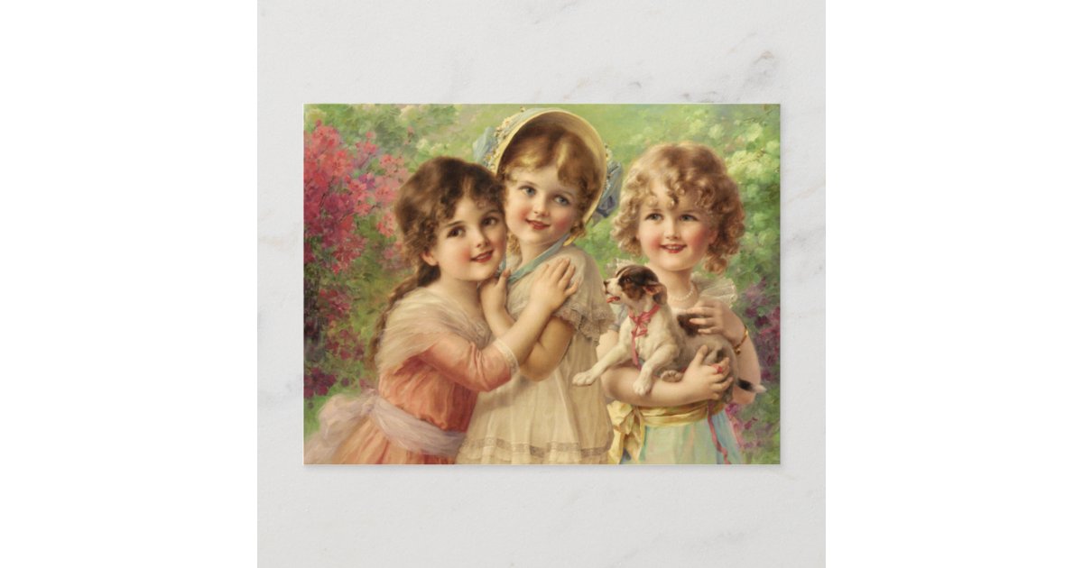 Best of Friends - Émile Vernon Postcard | Zazzle