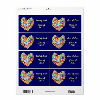 Best of Luck, Class of Candy Bar Wrapper Label | Zazzle