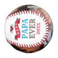 Best Papa Ever Quote Father and Baby Photo Baseball | Zazzle