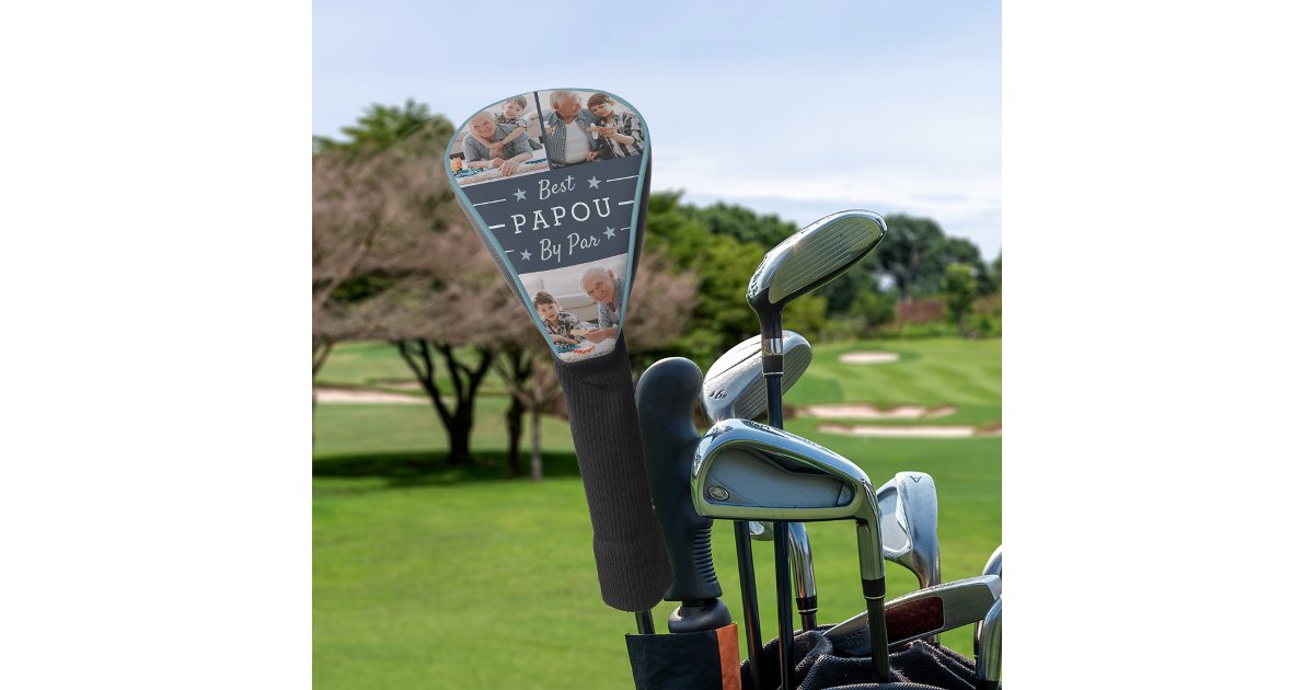Best Papou By Par | 3 Photo Golf Head Cover | Zazzle