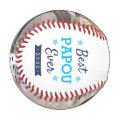 Best Papou Ever | Grandpa Father's Day Photo Baseball | Zazzle