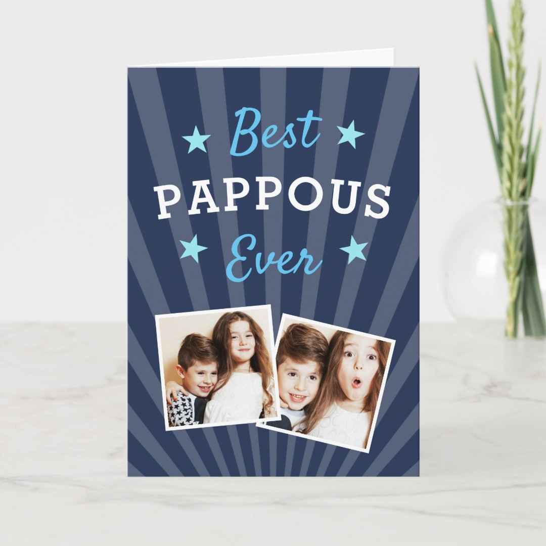 Best Pappous Ever | Father's Day Photo Card | Zazzle