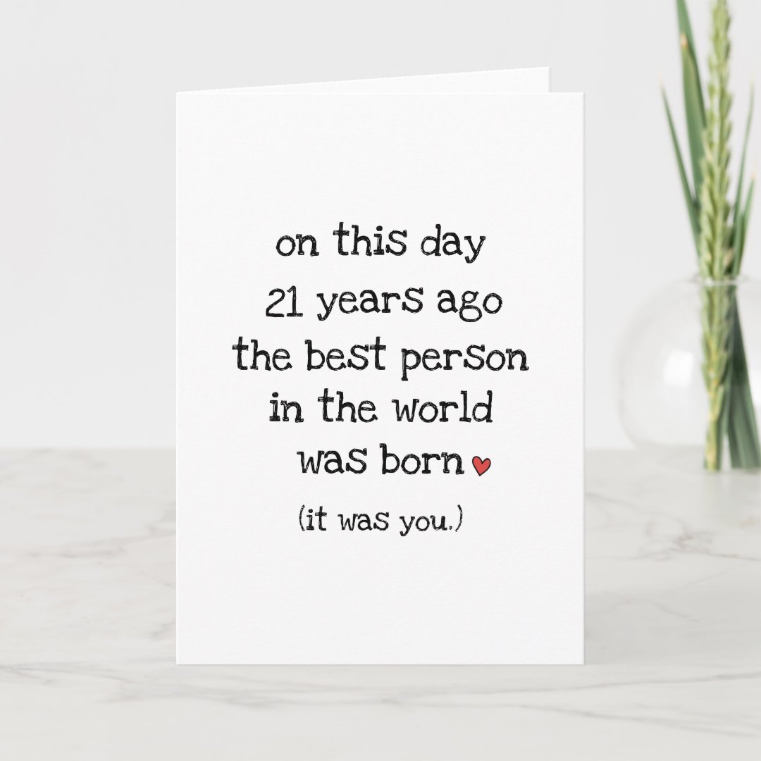 Best Person In the World Birthday Card | Zazzle