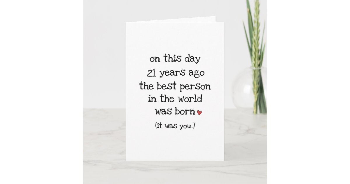 Best Person In the World Birthday Card | Zazzle