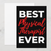 Best Physical Therapist Ever Thank You Card | Zazzle
