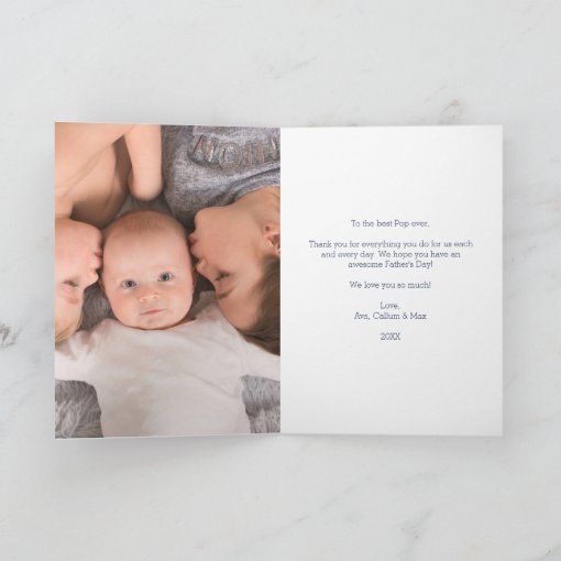 Best Pop Ever | Father's Day Photo Card | Zazzle