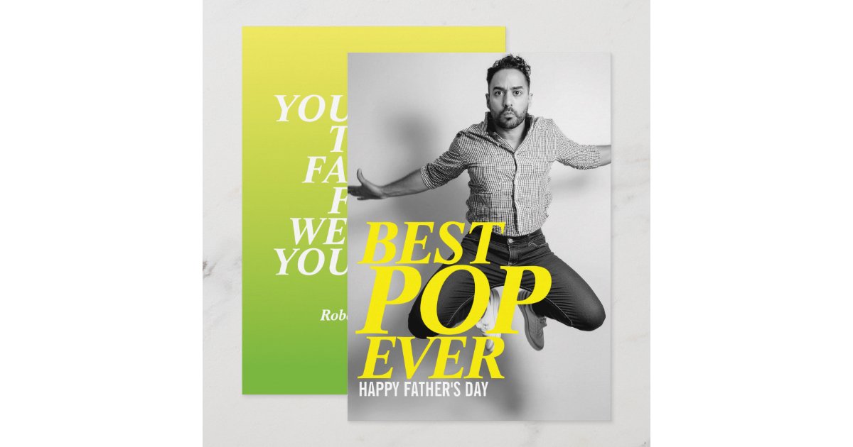 BEST POP EVER | Funny Father's Day Card | Zazzle