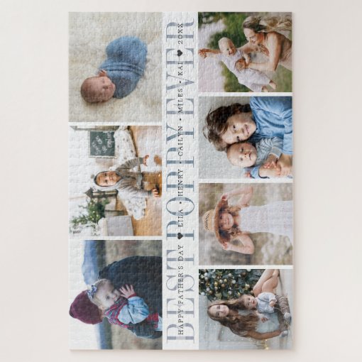 Best Poppy Ever | Grandchildren Photo Collage Jigsaw Puzzle | Zazzle