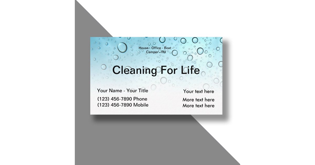 Best Professional Cleaning Business Card | Zazzle