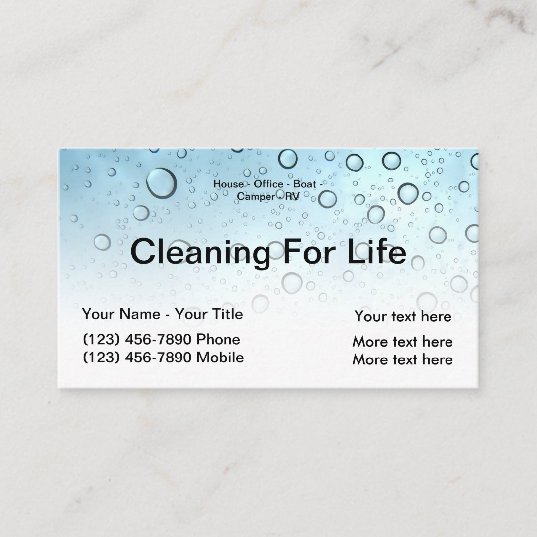 Best Professional Cleaning Business Card | Zazzle