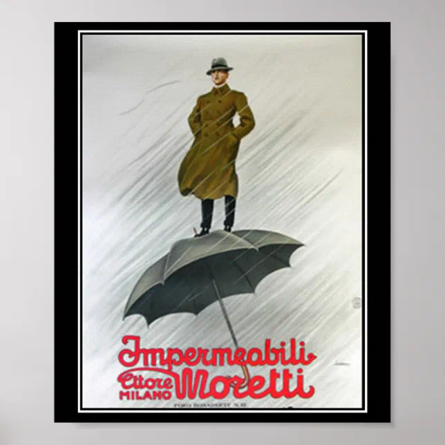 Best Raincoat Vintage Poster | Zazzle