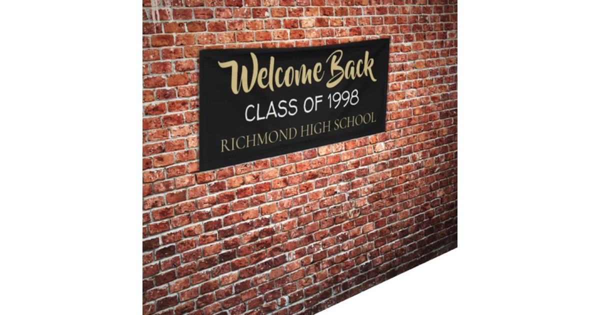 Best seller! CUSTOM Class Reunion banner | Zazzle