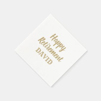 Best seller! Personalized retirement napkins | Zazzle