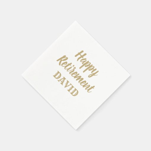 Best seller! Personalized retirement napkins | Zazzle