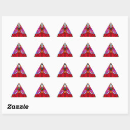 Best Seller Sugar Skull Triangle Sticker | Zazzle