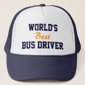 Best seller! World's best bus driver cap | Zazzle