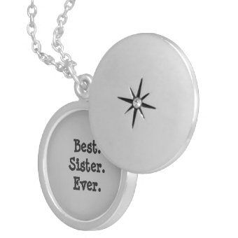 Best Sister Ever Locket | Zazzle