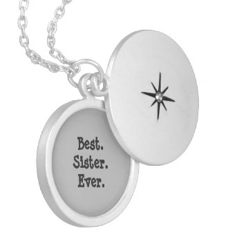 Best Sister Ever Locket | Zazzle