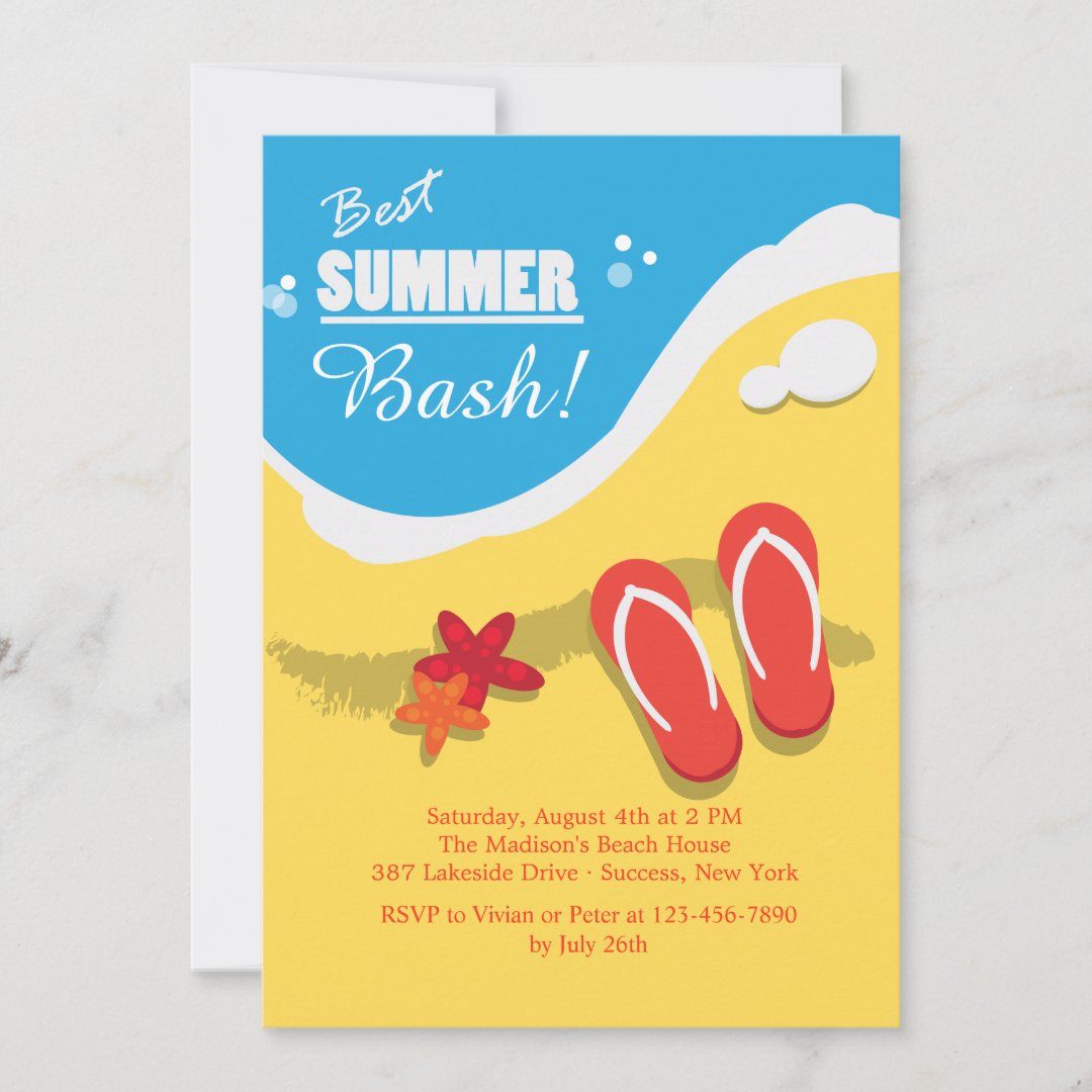 Best Summer Party Invitations | Zazzle
