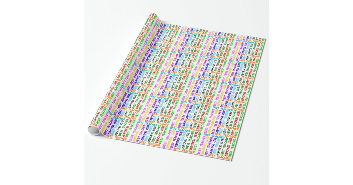 Best Teacher Gift Wrapping Paper | Zazzle