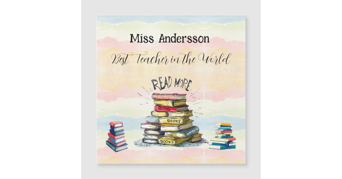 Best Teacher in the World Illustration | Zazzle