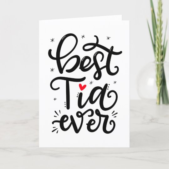 Best Tia Ever, Spanglish Card | Zazzle.com
