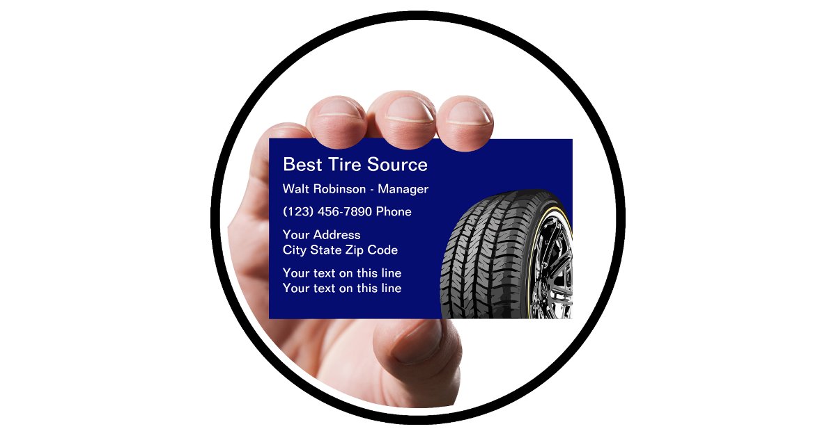 Best Tire Store Business Card Template | Zazzle