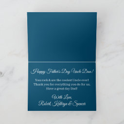 Best Uncle In The World Personalized Card | Zazzle