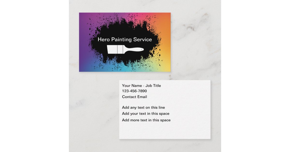 Best Unique House Painting Business Card | Zazzle