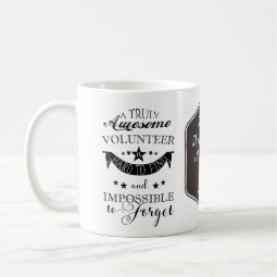 best volunteer mug, customised mug, thank you coffee mug | Zazzle