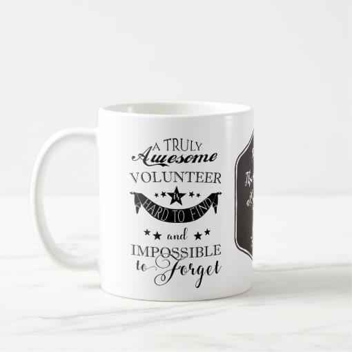 best volunteer mug, customised mug, thank you coffee mug | Zazzle