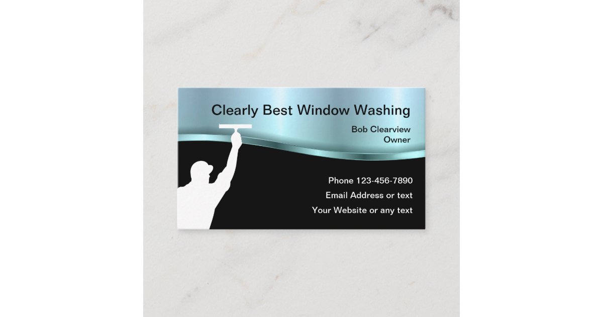 Best Window Washing Business Card | Zazzle