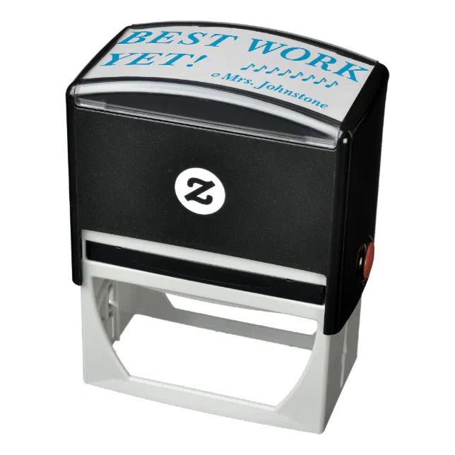 "BEST WORK YET!" Assignment Marking Rubber Stamp | Zazzle