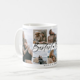 'Bestest Bestie' Friends Keepsake Photo Collage Coffee Mug | Zazzle