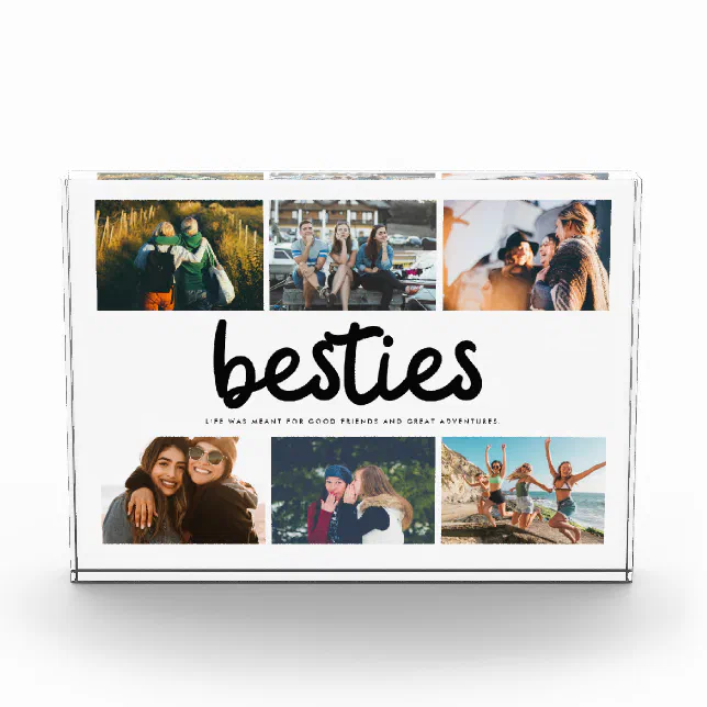 Besties Best Friend Quote Photo Collage | Zazzle