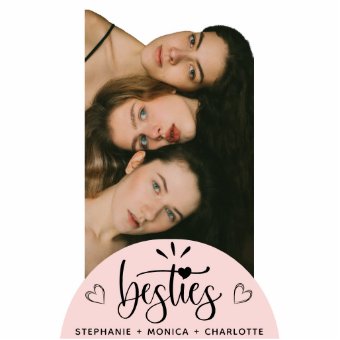 Besties Best Friends Photo Sculpture Cutout | Zazzle