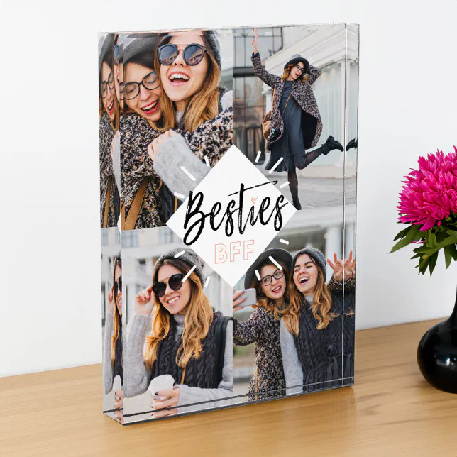 Besties BFF | Best Friends Forever Photo Collage | Zazzle