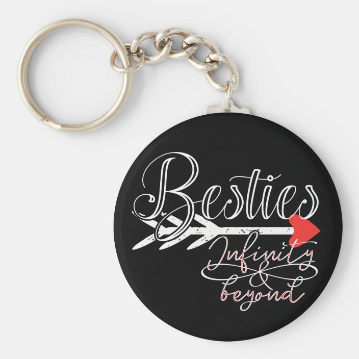 Besties BFF Infinity Symbol Endless Forever Love Keychain | Zazzle.com