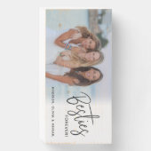 Besties Forever Best Friends Photo Wooden Box Sign | Zazzle