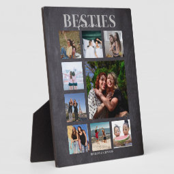 Besties Forever Photo Collage Plaque | Zazzle