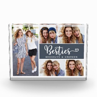 Besties Photo Collage Best Friends | Zazzle
