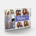 Besties Photo Collage Best Friends Photo Block | Zazzle