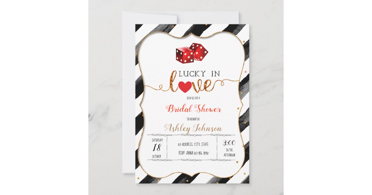 Bet on love party invitation | Zazzle